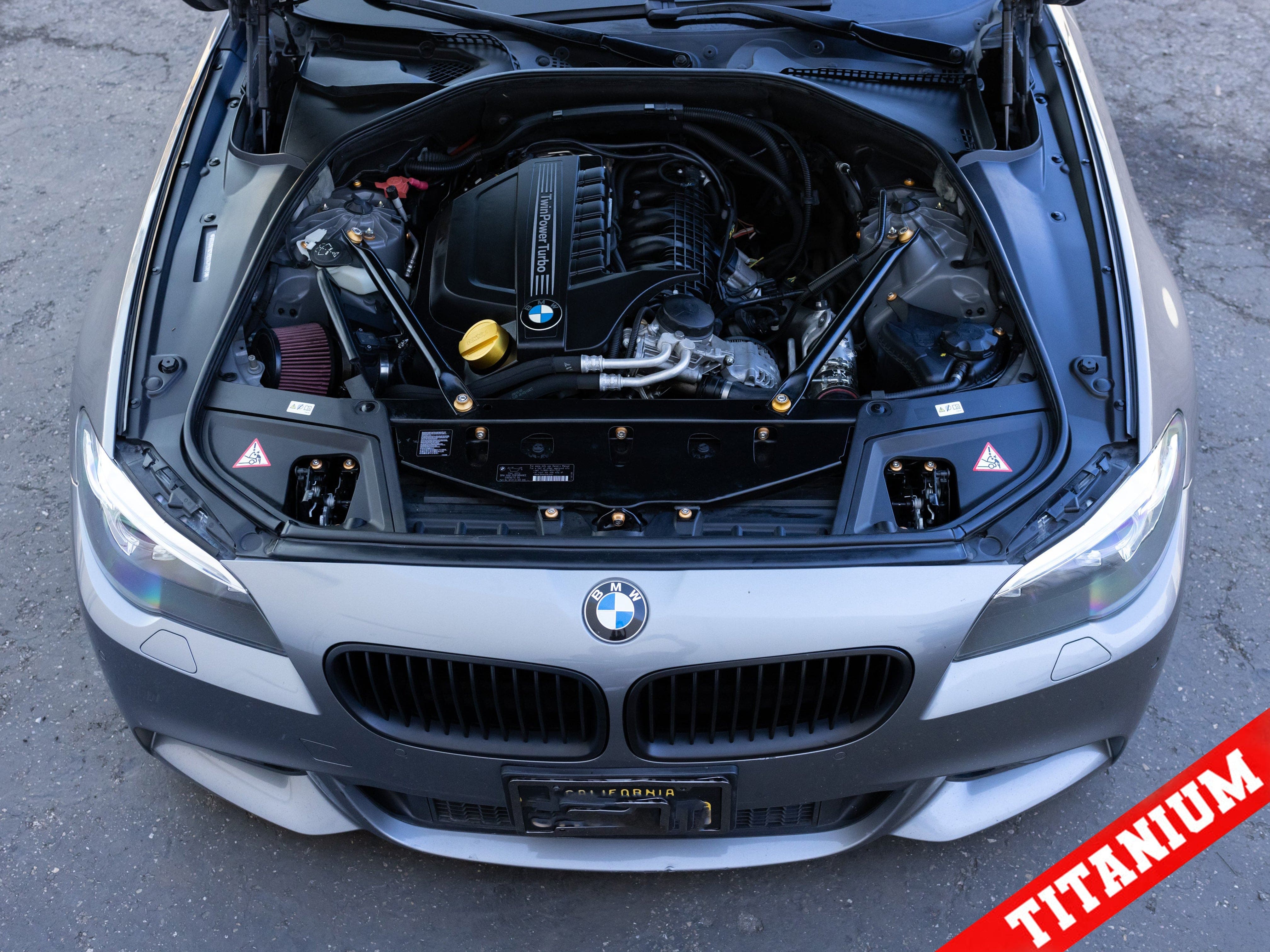 Titanium BMW F10 2010-2016 Billet Dress Up Hardware Kit (5 Series/M5 ...