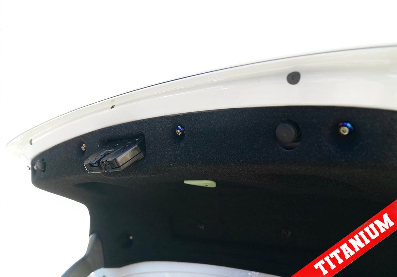 Titanium BMW Trunk Liner Billet Dress Up Hardware Kit – West Coast Euros