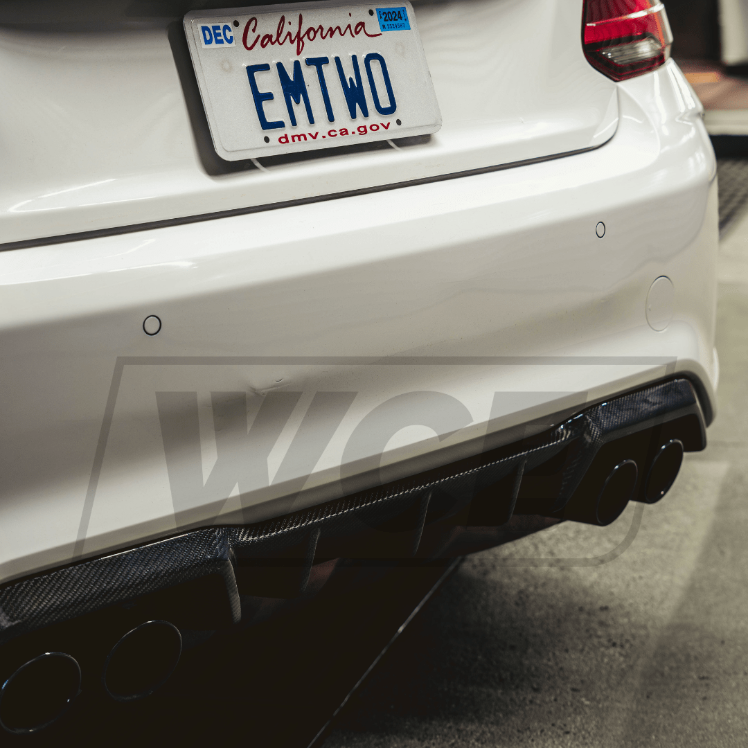 AK Style Carbon Fiber Rear Diffuser - BMW F87 M2 – West Coast Euros