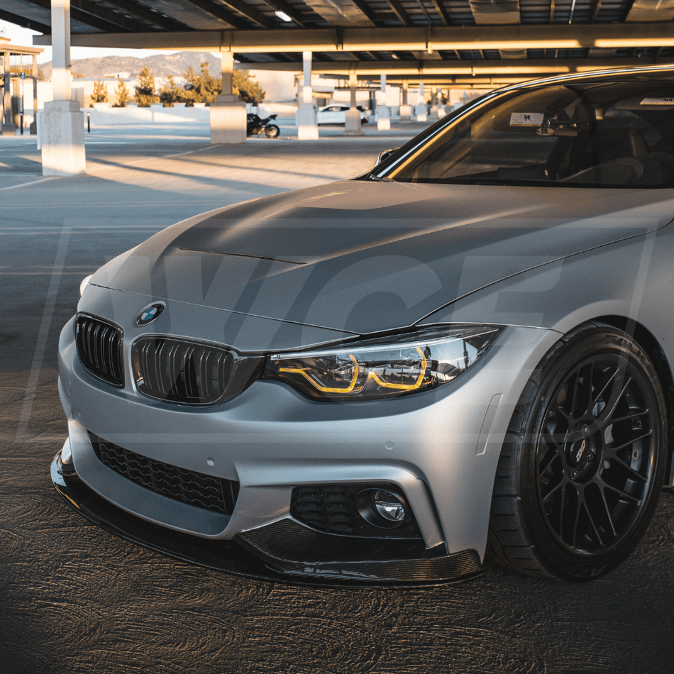 MP Style Carbon Fiber Front Lip (M Sport Bumper) - BMW F32 4 Series ...