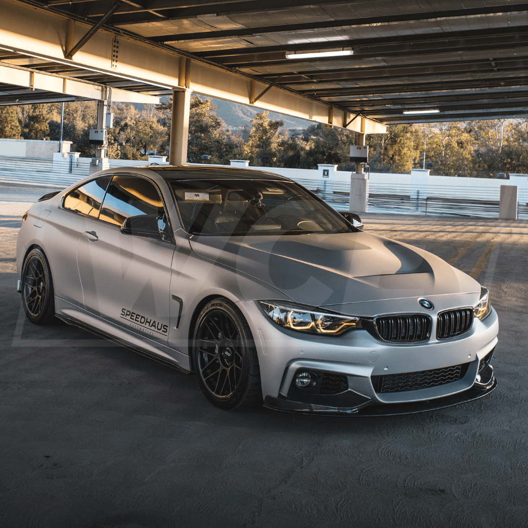 MP Style Carbon Fiber Front Lip (M Sport Bumper) - BMW F32 4 Series ...