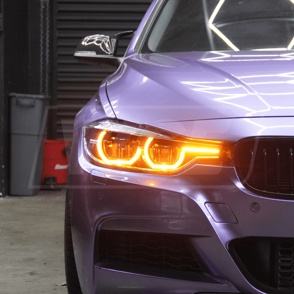 LCI Style LED Color Switching Headlights - F30 3 Series / F31 3 Series ...