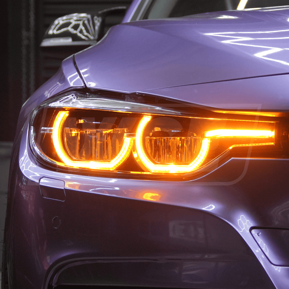 LCI Style LED Color Switching Headlights - F30 3 Series / F31 3 Series ...