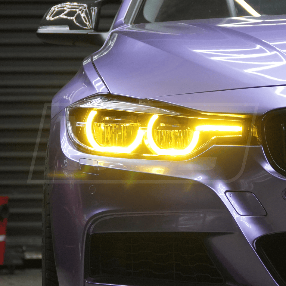 LCI Style LED Color Switching Headlights - F30 3 Series / F31 3 Series ...